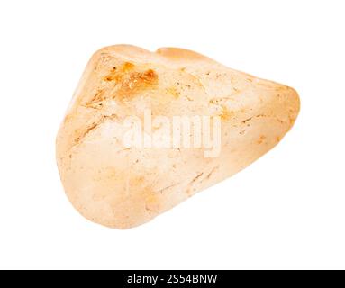 tumbled Topaz gemstone isolated on white Stock Photo - Alamy