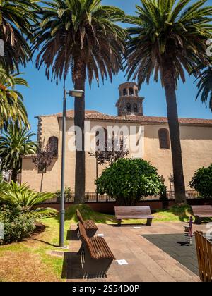 View of the town and its church of San Cristobal in Colunga ...