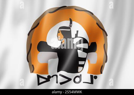 Cree people ethnic flag, Canada. 3D illustration Stock Photo - Alamy