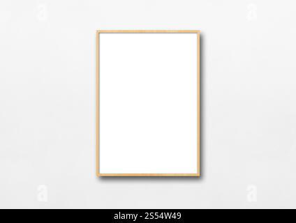 White blank wooden frame mockup with Christmas decorations on the ...