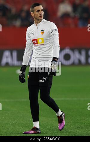 Jaume Domenech of Valencia CF seen in action during the Spanish La Liga ...