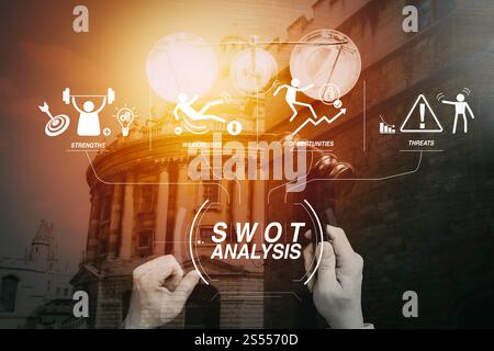 SWOT analysis and strategic planning in business marketing. Strengths ...