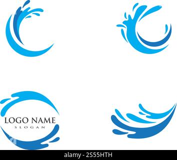 Water spash Logo Template vector illustration design Stock Vector Image ...
