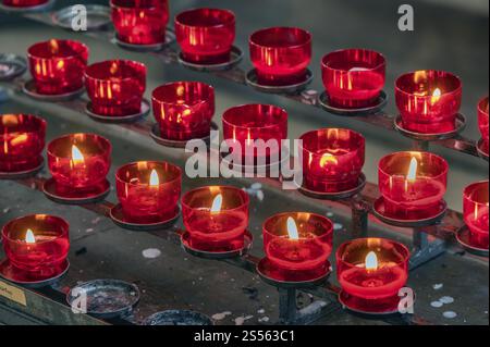 Opera lights, soot-free sacrificial candles, St Michael's parish church ...