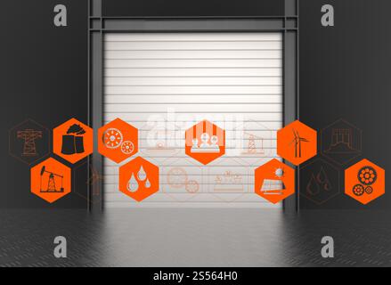Energy and Power icons set. Design concept of natural gas industry ...
