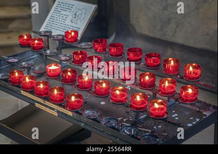 Opera lights, soot-free sacrificial candles, St Michael's parish church ...