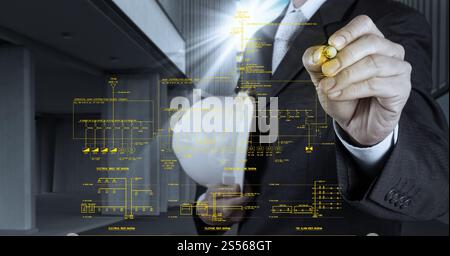 electronic single line and fire alarm riser schematic diagram on ...
