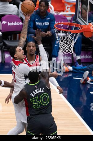 Minnesota Timberwolves forward Julius Randle (30) shoots against Utah ...