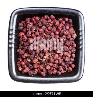 Dried schisandra chinensis fruits isolated on white background Stock ...