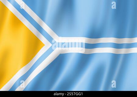 Tuva state - Republic - flag, Russia Stock Photo - Alamy
