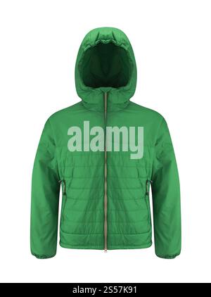 Children's wear - winter jacket isolated over white background Stock ...