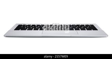 Modern aluminum computer keyboard isolated on white background. Modern ...