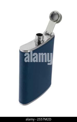 old flask for alcohol isolated on white background. old flask for ...