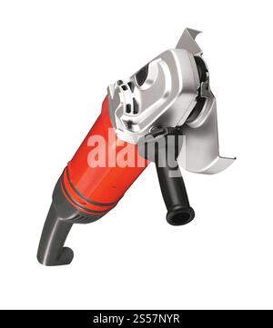Big powerful angle grinder isolated on white Stock Photo - Alamy