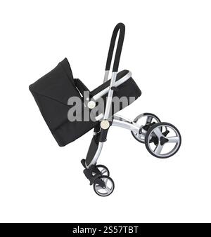 A modern pram isolated on white background Stock Photo - Alamy
