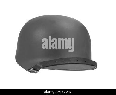 A Soviet military helmet isolated on white background. Soviet military ...