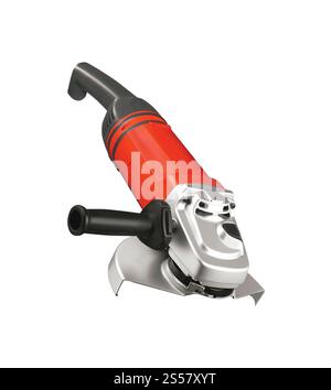 Big powerful angle grinder isolated on white Stock Photo - Alamy