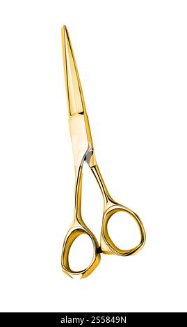 golden scissors isolated on white background. golden scissors isolated ...