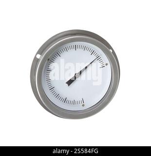 Metal analogue barometer isolated Stock Photo - Alamy