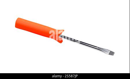 orange screwdriver isolated on white background Stock Photo - Alamy
