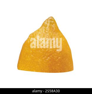Fresh single lemon isolated on white background Stock Photo - Alamy