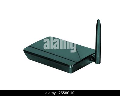 Wireless router isolated on white background. Wireless router on a ...