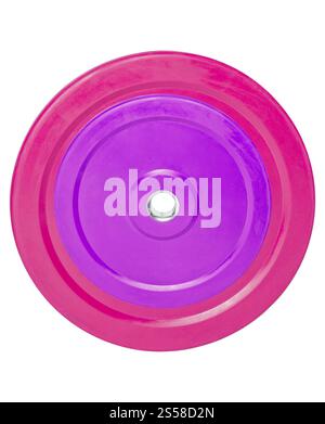 Dumbbell disc isolated on white background. Parts of professional ...