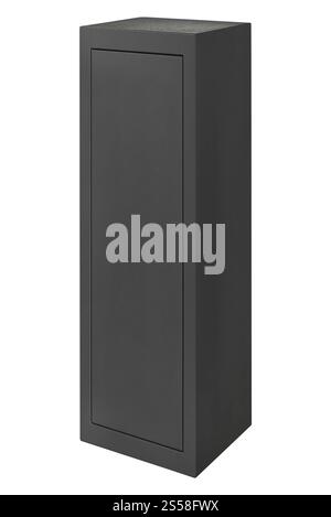 Empty metal long box on white background Stock Photo - Alamy