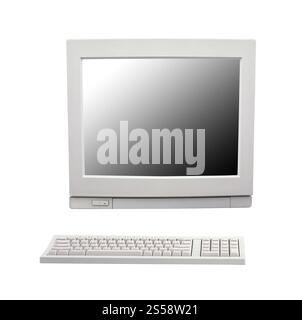 Desktop computer isolated on white background Stock Photo - Alamy