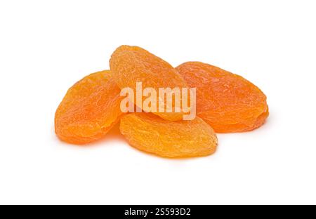 Dried apricots isolated on white background closeup Stock Photo - Alamy