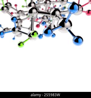 molecule 3d with red green blue colors Stock Photo - Alamy
