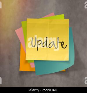 Handwriting text writing Update. Concept meaning Up to date Make ...