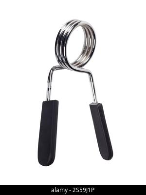 arm with hand expander isolated on white background Stock Photo - Alamy