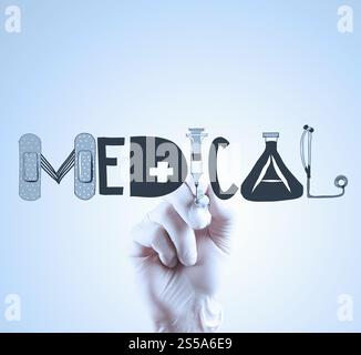 Hand drawing medical concept concept Stock Photo - Alamy