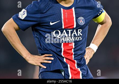 Illustration with the jersey with Qatar Airways and Nike logo during ...
