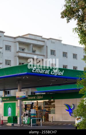A Emirates petrol station in Dubai in the United Arab Emirates, (UAE ...