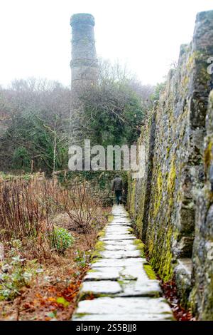 Wheal Arthur at Tregargus Valley heritage industrial area in Cornwall ...