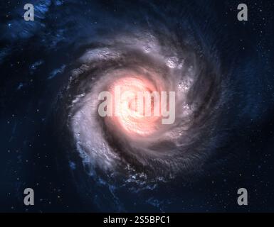 Incredibly beautiful spiral galaxy in outer space. Elements of this ...