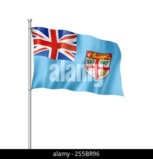 Flagpole with flag of Fiji Stock Photo - Alamy