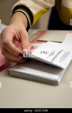 Ballot paper for the 2025 election to the German Bundestag, Germany ...