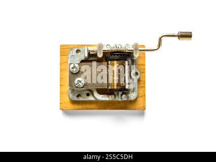 Traditional music box isolated on white background. Traditional music ...