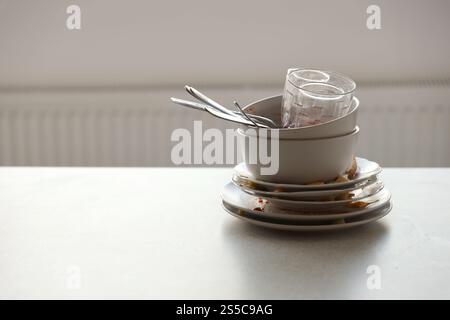 Blank sheets of paper on light background Stock Photo - Alamy