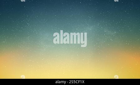 Blue colorful starry sky, horizontal galaxy background banner Stock ...