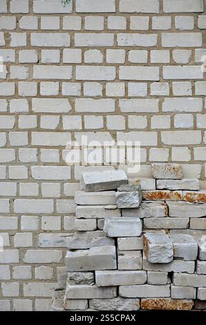 Old grey building materials, grey cement building structure, concrete ...