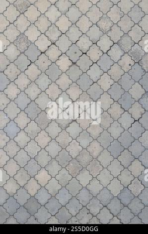 A background of old damaged square tiles Stock Photo - Alamy
