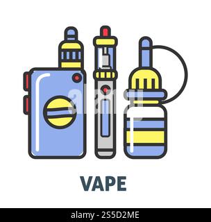 Vape and liquid substance with flavor to refill device that charges ...