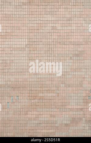 Old Soviet beige wall tiles. The texture of the classical outer tile ...
