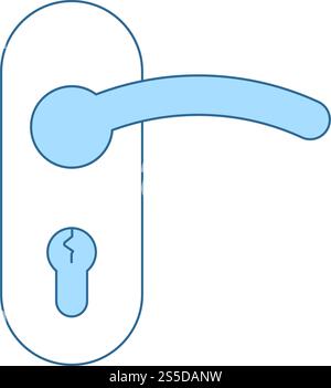 Door handle and key icon blue vector Stock Vector Image & Art - Alamy