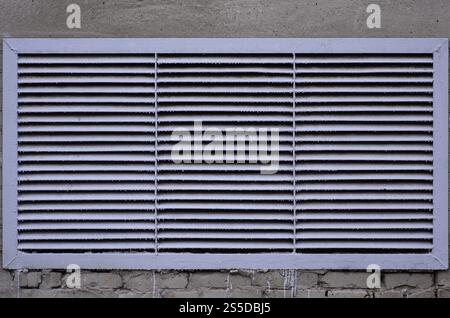 Ventilation shaft in the concrete wall. Ventilation shaft texture Stock ...