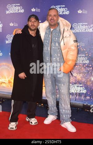 Fat Tony and Stavros Agapiou attends the Hyde Park Winter Wonderland ...